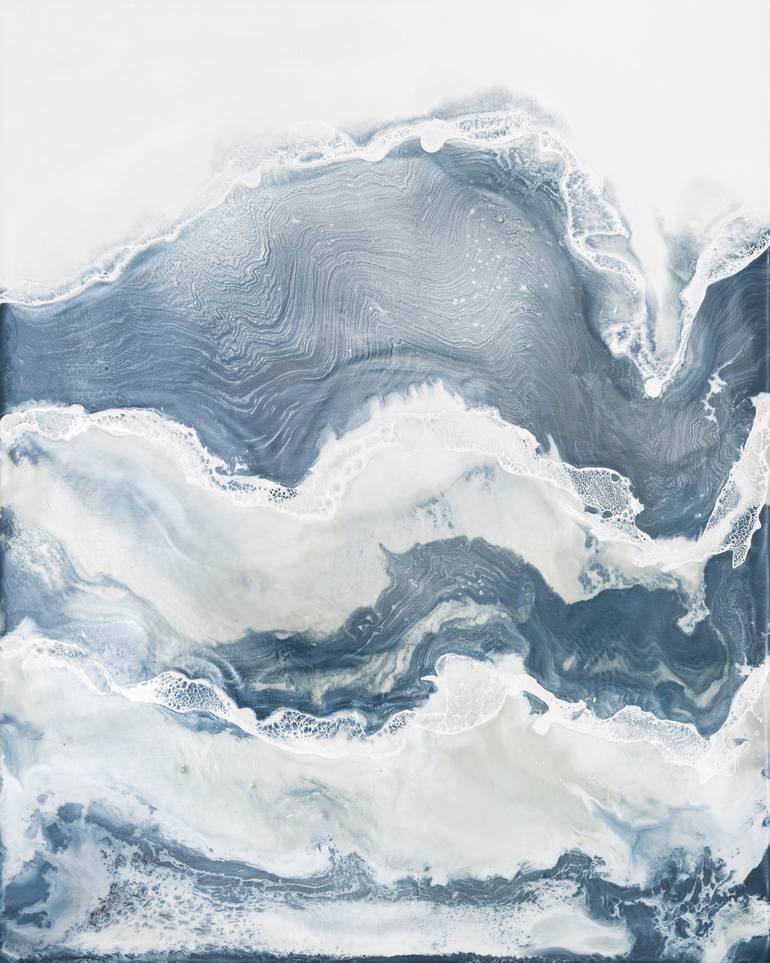 Waveforms Painting by Rachel Havel | Saatchi Art