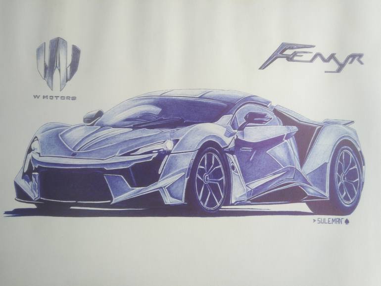 W motors fenyre hypersport super car Drawing by Muhammad Suleman ...