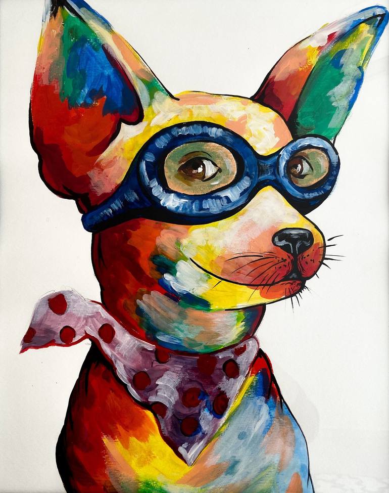 Rainbow Pilot Painting by Victor Panuta | Saatchi Art