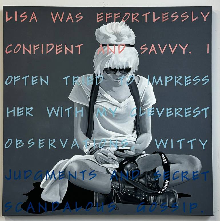 My Lisa 5: Secret Scandalous Gossip Painting by PōChis Bank | Saatchi Art