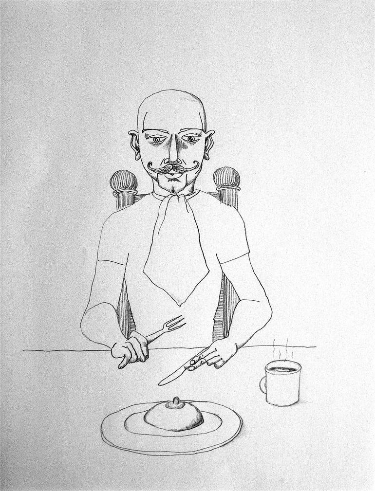 a tit for tad Drawing by aka Monkeyface | Saatchi Art