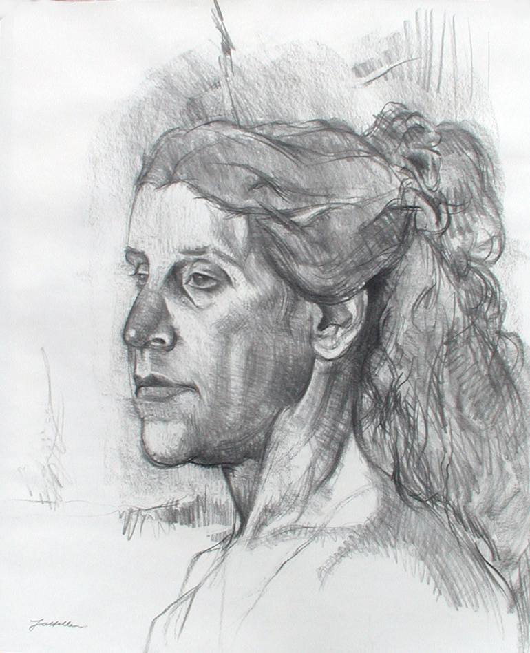 LAURA Drawing by Fred Holle | Saatchi Art