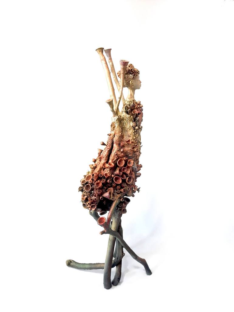 Surreal Mixed Media Sculpture – Feminine Figure Sculpture by Somaye ...