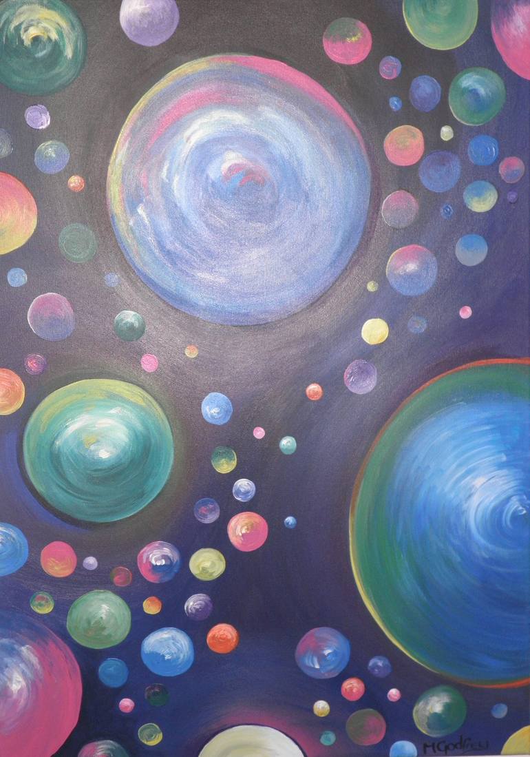 The Smartie effect Painting by Mandy Godfrey | Saatchi Art