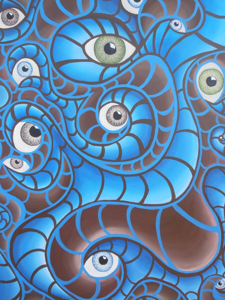 `Watching you´ Painting by Mandy Godfrey | Saatchi Art