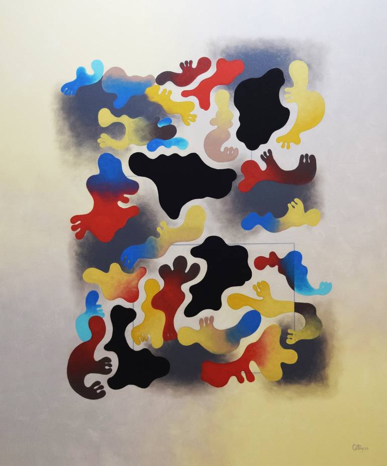 The creation of the forms XII Painting by Rudy Cotton | Saatchi Art