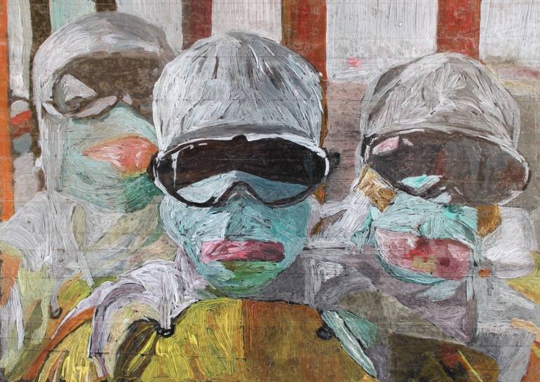 HOW CAN I UNDERSTAND THIS WORLD; EBOLA VIRUS Painting by Robert Roelink ...