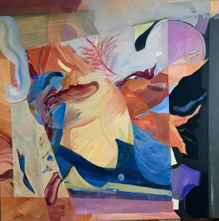 Ocean Plant Painting by Jane Dell | Saatchi Art