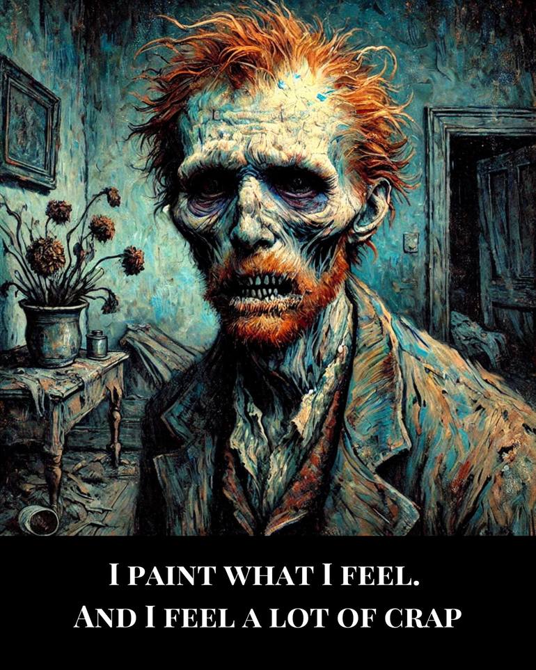Color & Collapse – The Undead Vincent van Gogh Digital by Anton Wambach ...