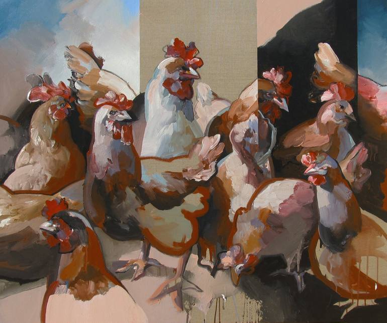 OVERCROWDED Painting by Roberto Fontana | Saatchi Art