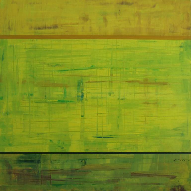 GREEN YELLOW Painting by ALEJANDRO BOTELLO | Saatchi Art