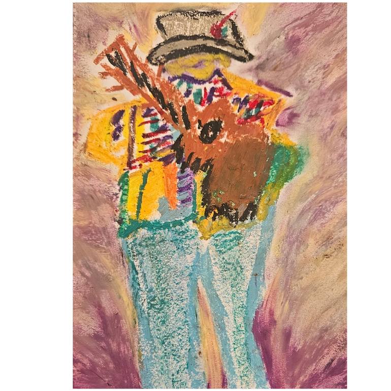 Guitar Player NOLA Drawing by Opium Dream Girl | Saatchi Art