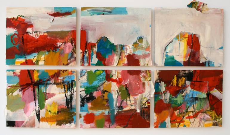 six paintings plus one (in the fall) Painting by Rebecca Kinsey ...