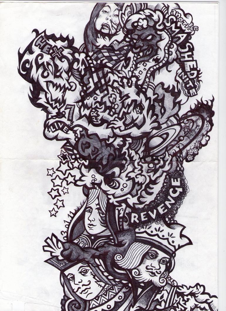 Another Smashed Nite Drawing by Young Kauri | Saatchi Art