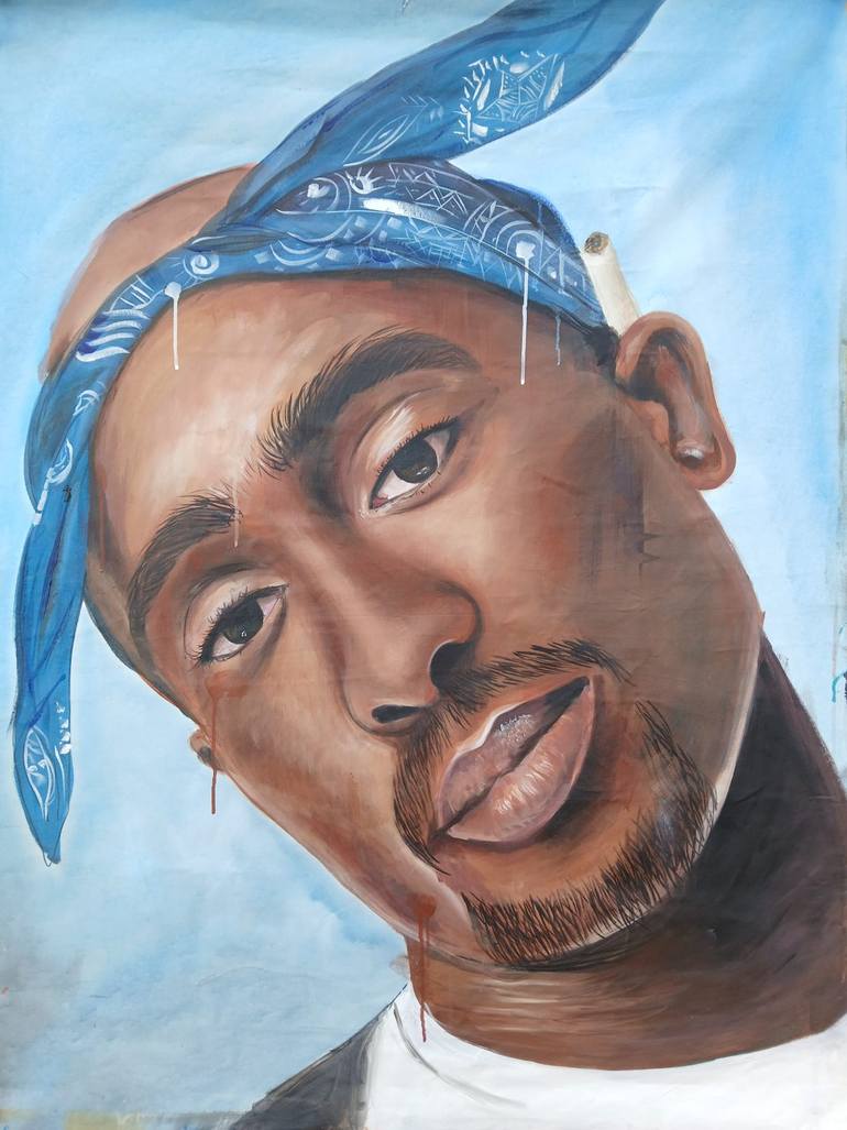 2Pac Painting by Luis Casagrande | Saatchi Art