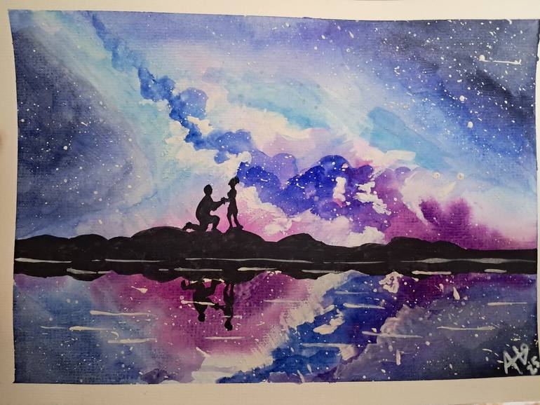 The proposal Painting by Yana Stefanova | Saatchi Art
