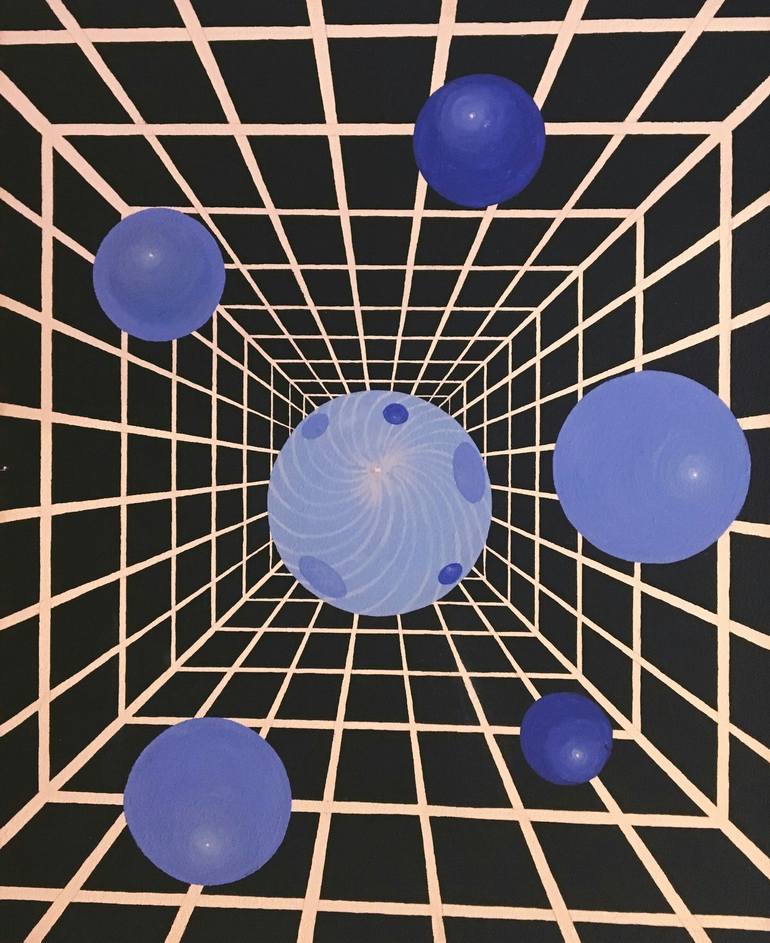 Falling sphere Painting by Ben Skidmore | Saatchi Art