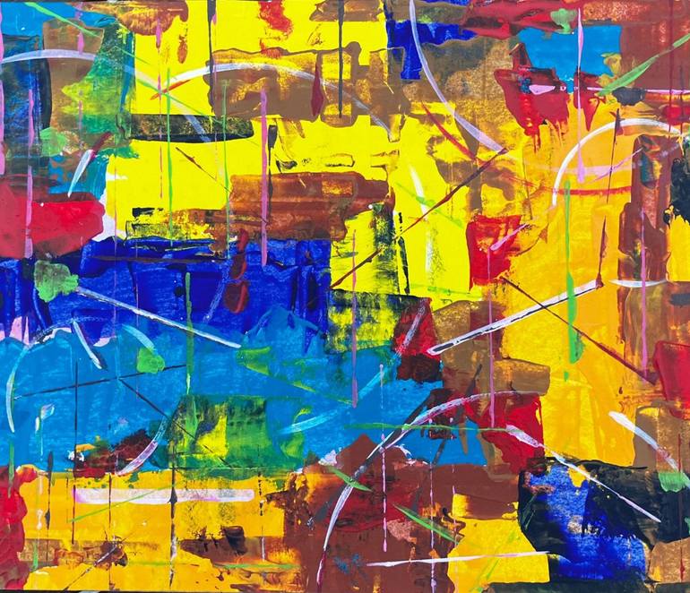Acrylic atwork LOOKING Painting by Gor Khachatryan | Saatchi Art