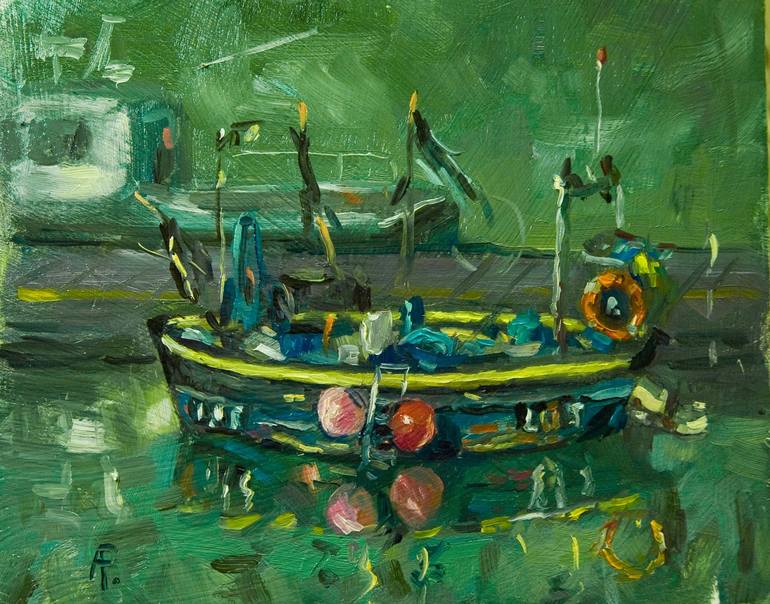 'Clown' Ship Painting by Andre Pallat | Saatchi Art
