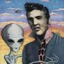 Elvis & an Unidentified Fan Painting by Scott Mayoh | Saatchi Art