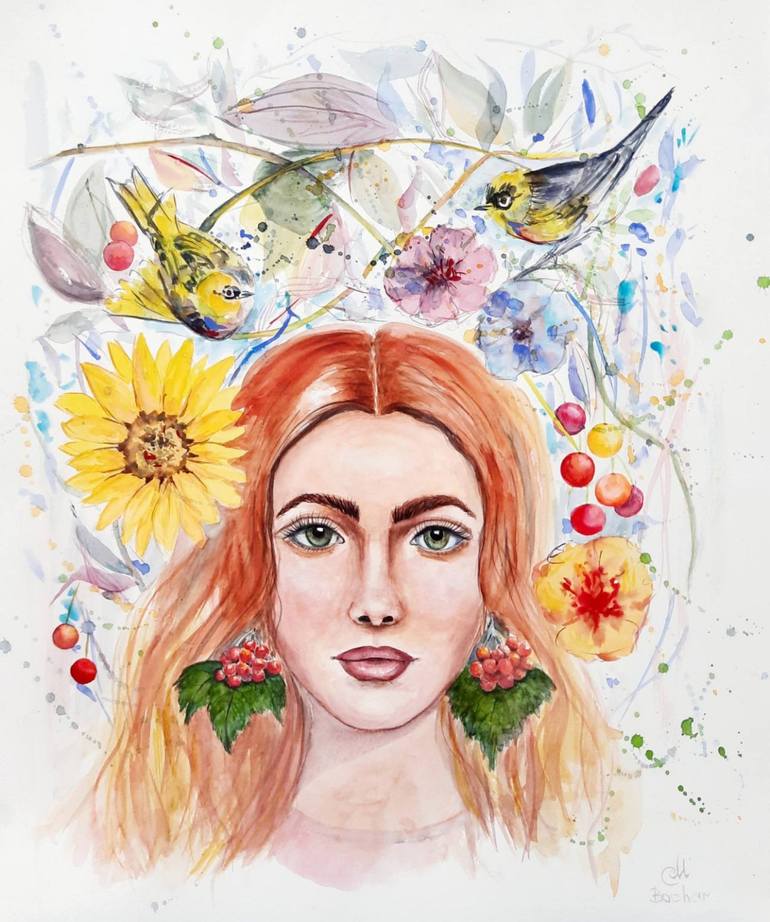 Flowering Painting by Oksana Bochar | Saatchi Art