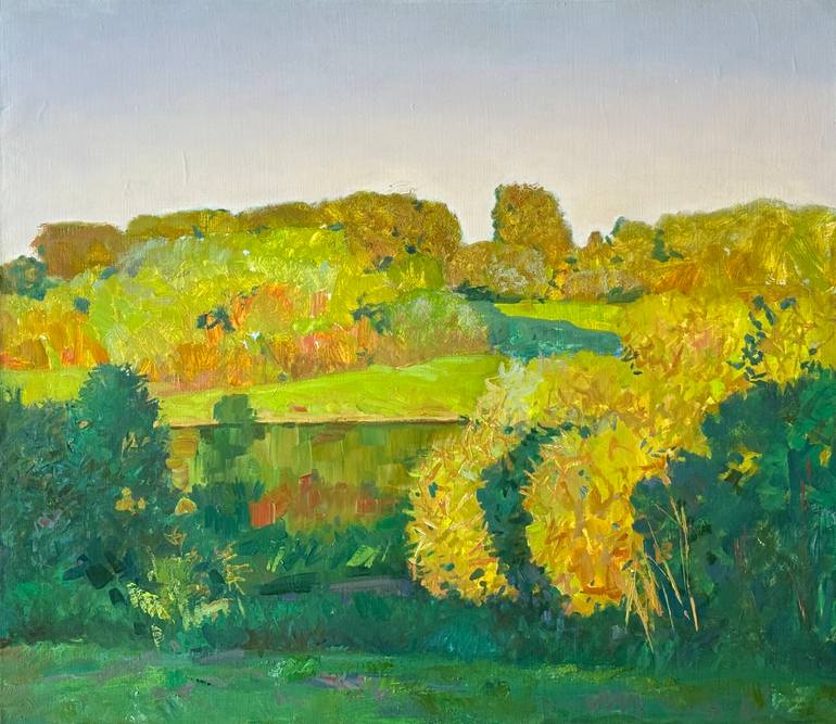 Evening. Last ray of sun. Painting by Alevtina Gorkina | Saatchi Art