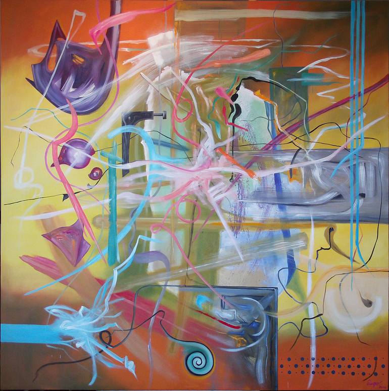 Mindscape Implosion Painting by Detlef Gotzens | Saatchi Art