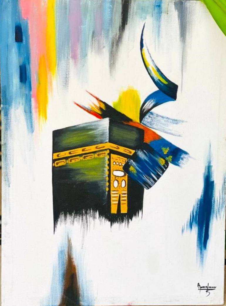 Abstract Calligraphy Painting by Amna Anwar | Saatchi Art