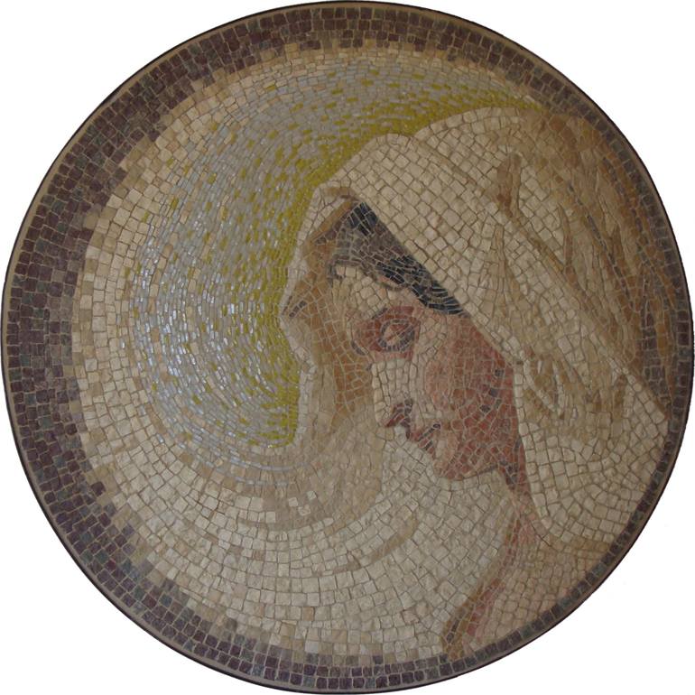 Virgin Mary - Mosaic Mixed Media by Tommy Rizk | Saatchi Art