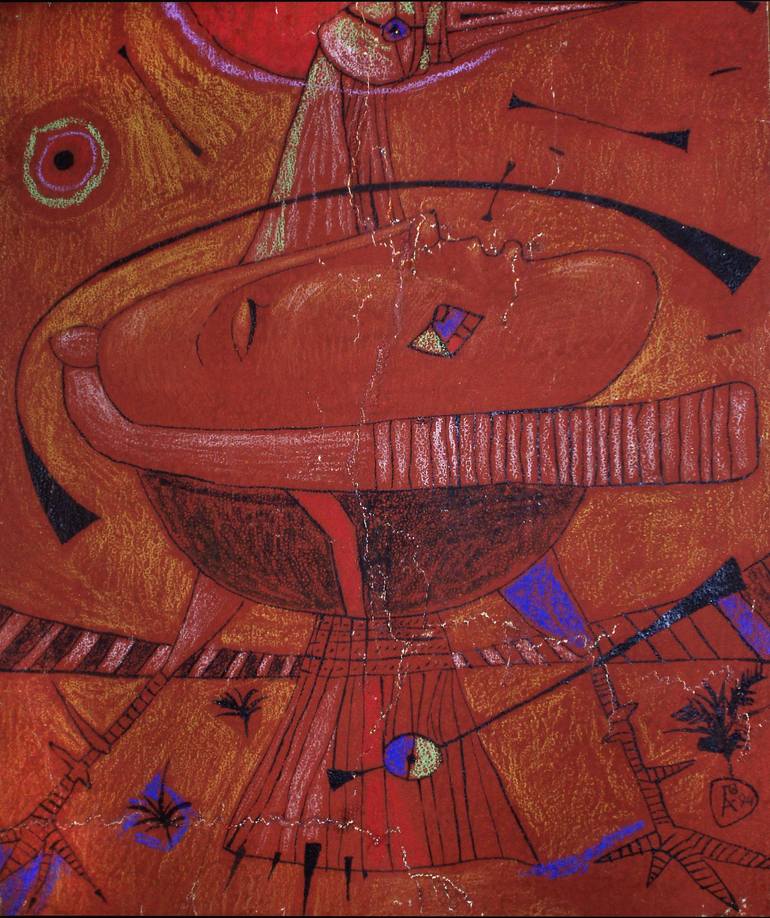 The contemplator Drawing by Anvar Bagautdinov | Saatchi Art