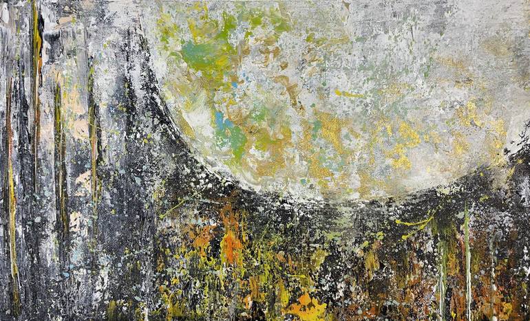 Lunar Bloom Painting by Sukhi Art | Saatchi Art