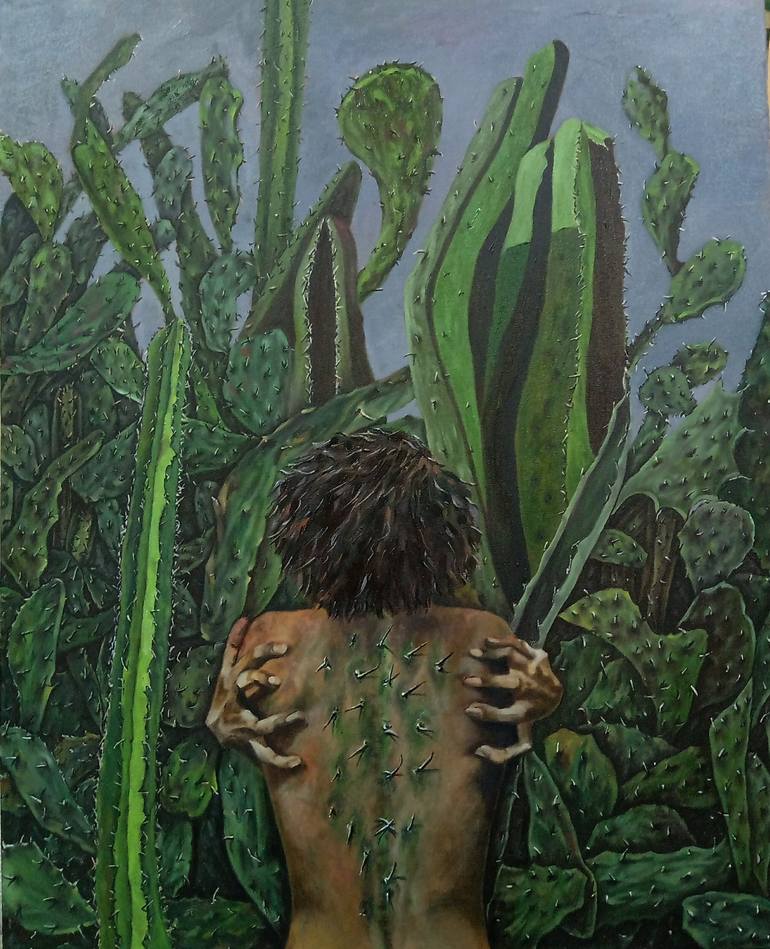 Defense Mechanism Painting by Twinkle Saini | Saatchi Art India