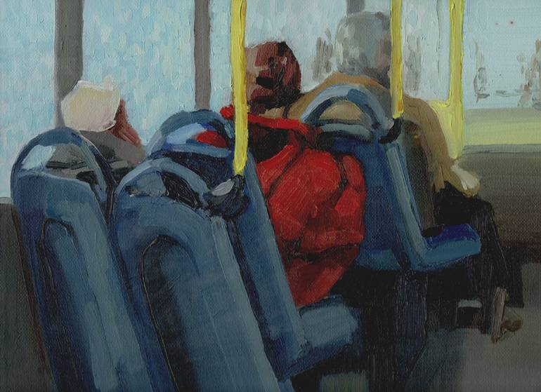 On the Bus Painting by Lea Alexander | Saatchi Art