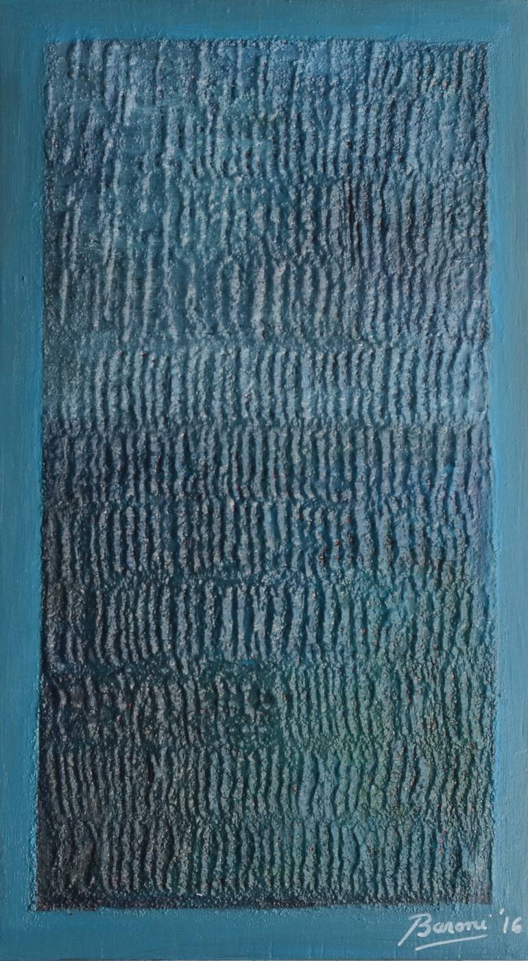 Barcode Blu Painting by Giuseppe Baroni | Saatchi Art