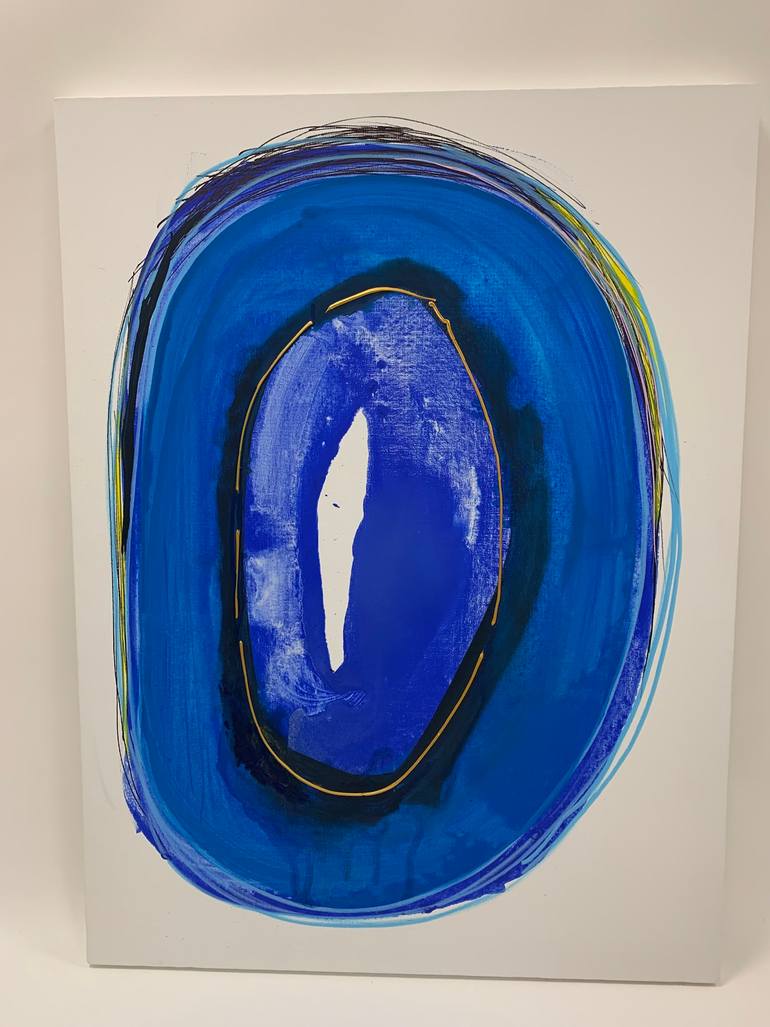 The blue realm Painting by Hardeep S Ghatora | Saatchi Art