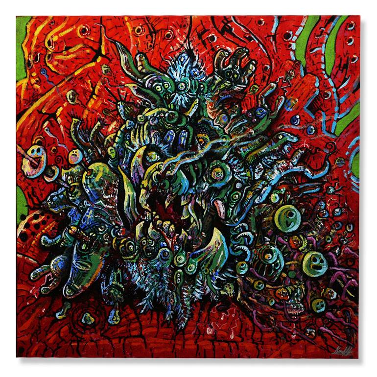 Dragon Invasion Painting by Koos Van Der Wat | Saatchi Art