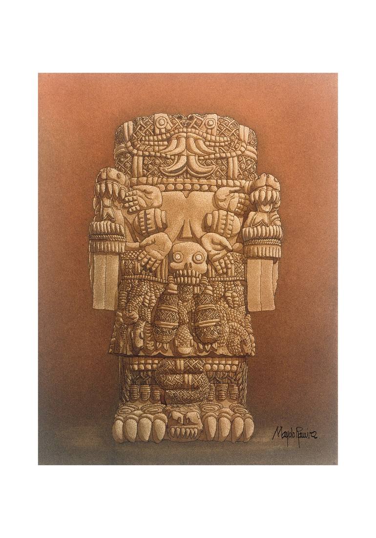 COATLICUE (MONOTYPE) Printmaking by Mayolo Ramirez | Saatchi Art