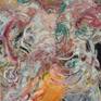 Dance No. 1 Saturn and its Six Moons Painting by Junko Chodos | Saatchi Art