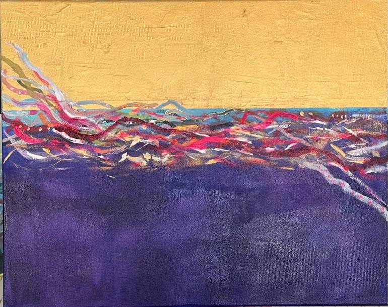 Golden Sea Painting by Patricia Curtis | Saatchi Art