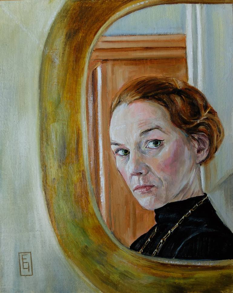 The wanderer and her shadow Painting by Eva Genoveva | Saatchi Art