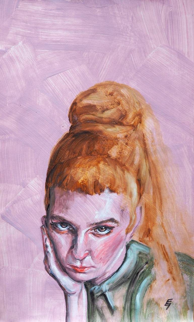 Sulking Painting by Eva Genoveva | Saatchi Art