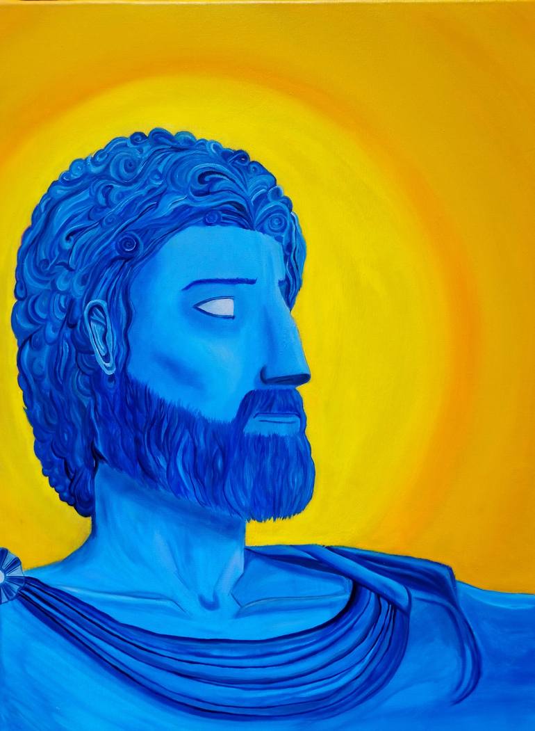 The Overthinker Painting by Philipp Szoldatits | Saatchi Art