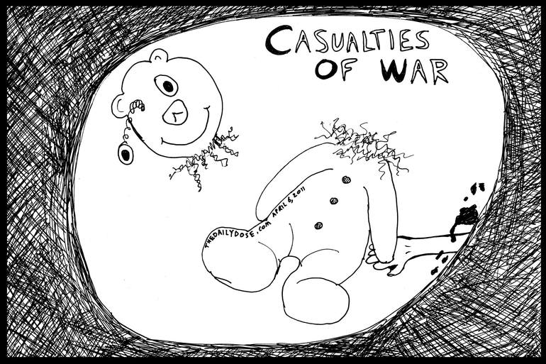 Casualties of War Drawing by Yasha Harari | Saatchi Art