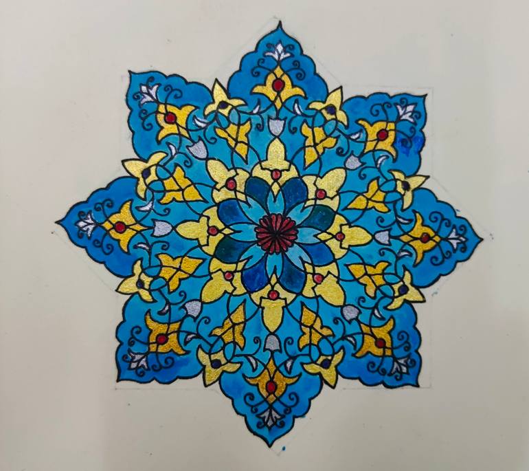 The Royal Beauty, Islamic Illumination Pattern Painting by Arham Hassan ...