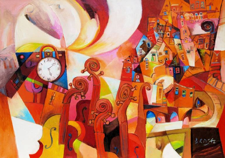 Time Machine Painting by Miljenko Bengez | Saatchi Art