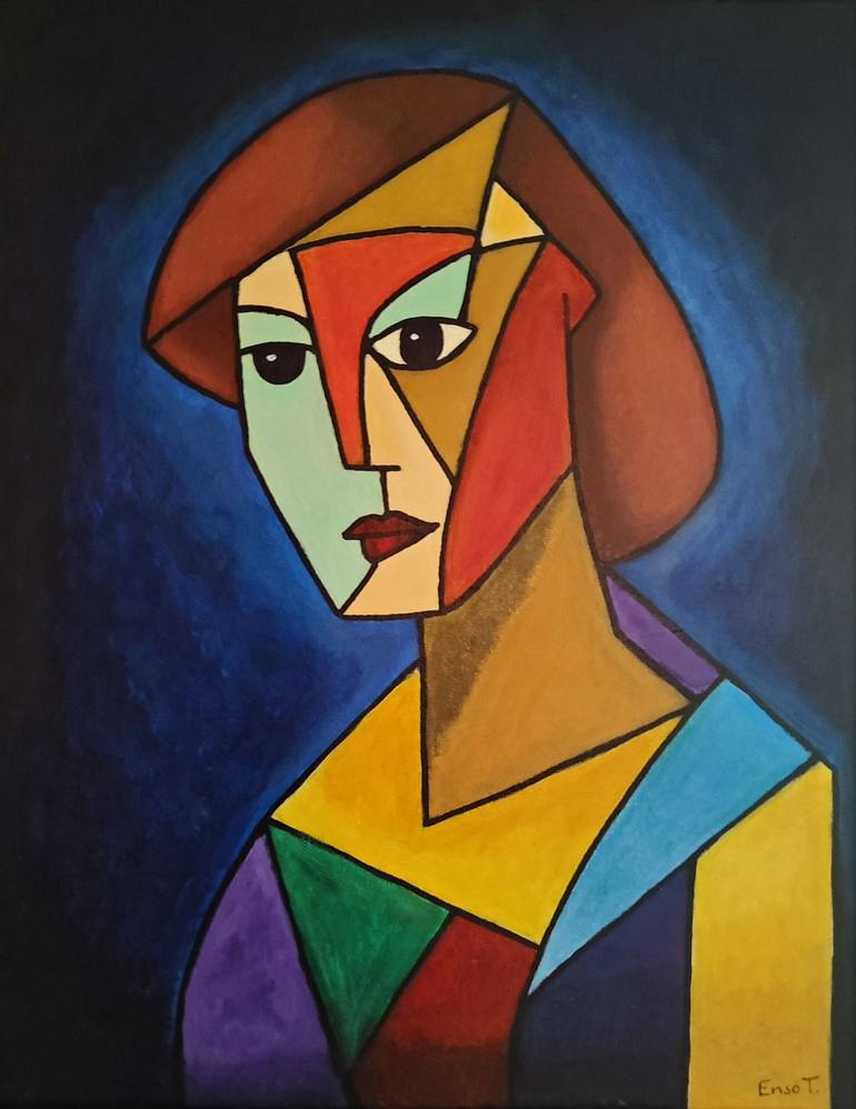 Fragmented Reflection Painting by Enso Torres | Saatchi Art