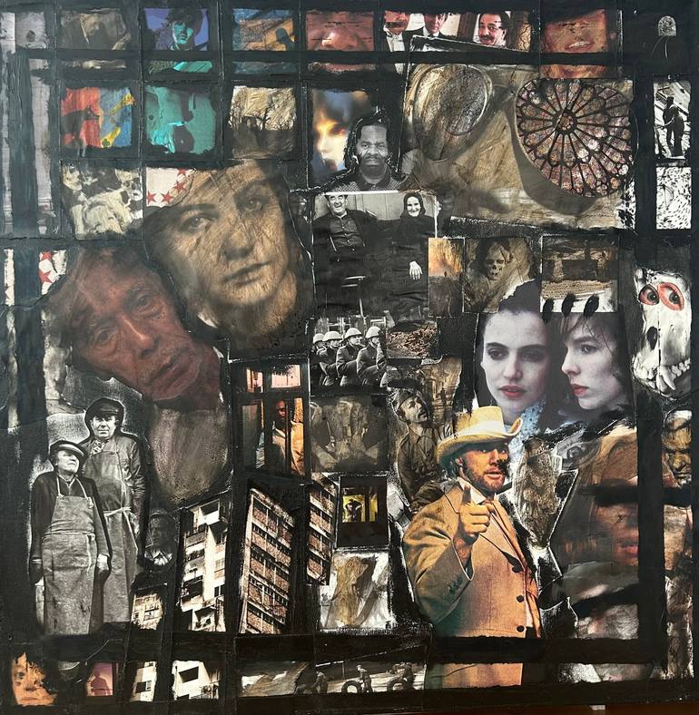 Memento Mori III: He Is Pointing At You Collage by Maurice Levin ...