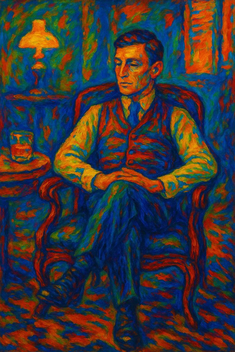 The Thinker’s Chair Painting by John Levesley | Saatchi Art