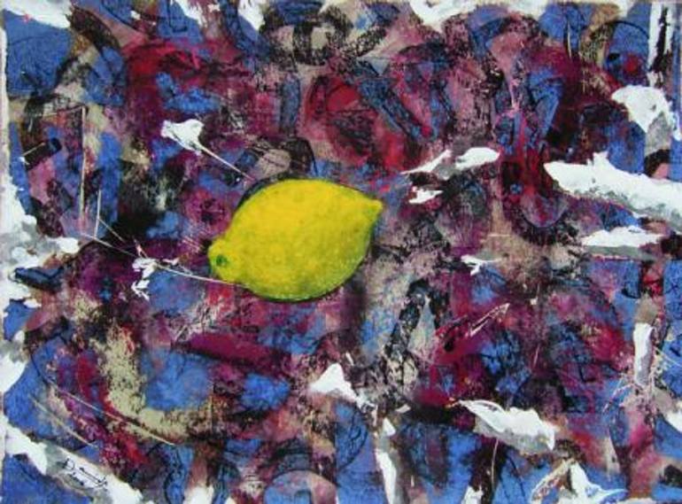 Goldene Zitrone Painting by Ludwig Davids | Saatchi Art