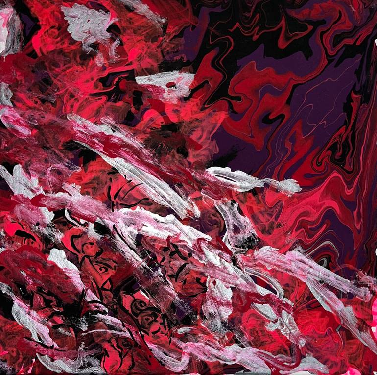 Inferno di Dio Painting by Kitty Kath | Saatchi Art Spain
